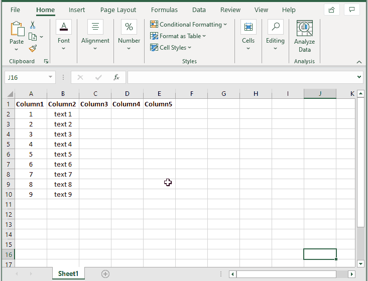  Microsoft Excel Delete Columns Dirask